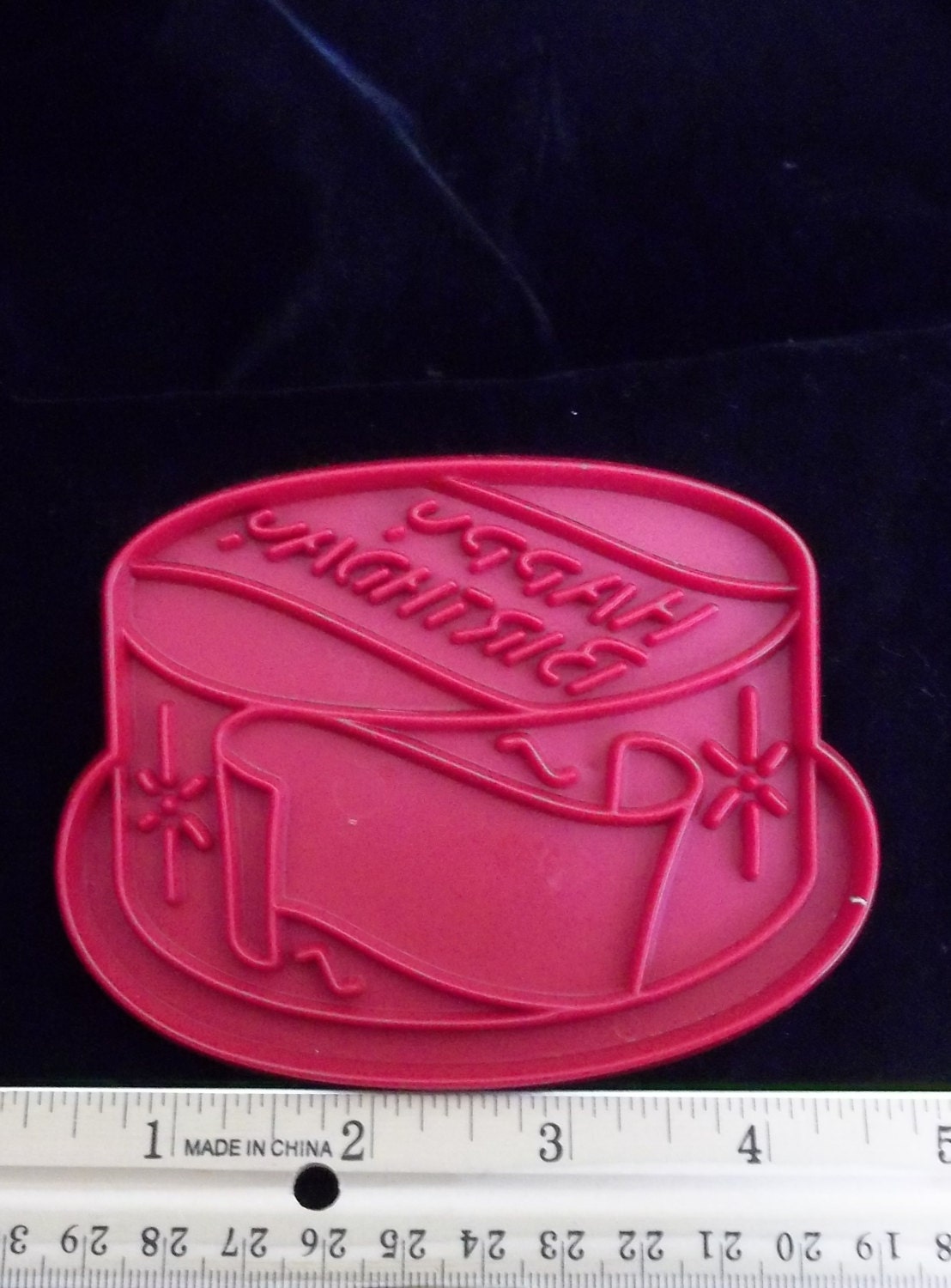 Vintage Tupperware Happy Birthday Cookie Cutter - Etsy