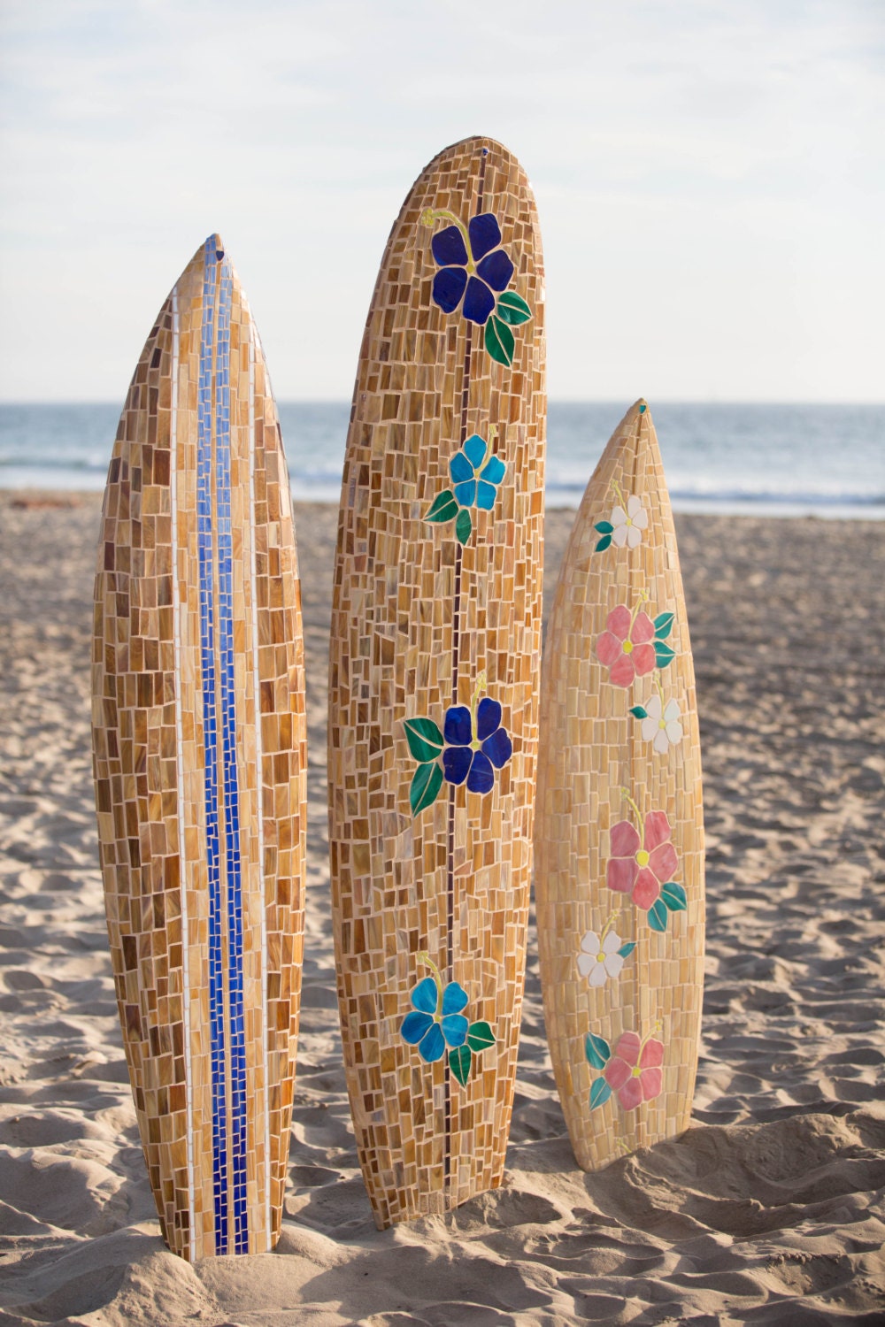 Custom Made Glass Mosaic Surfboard - Etsy