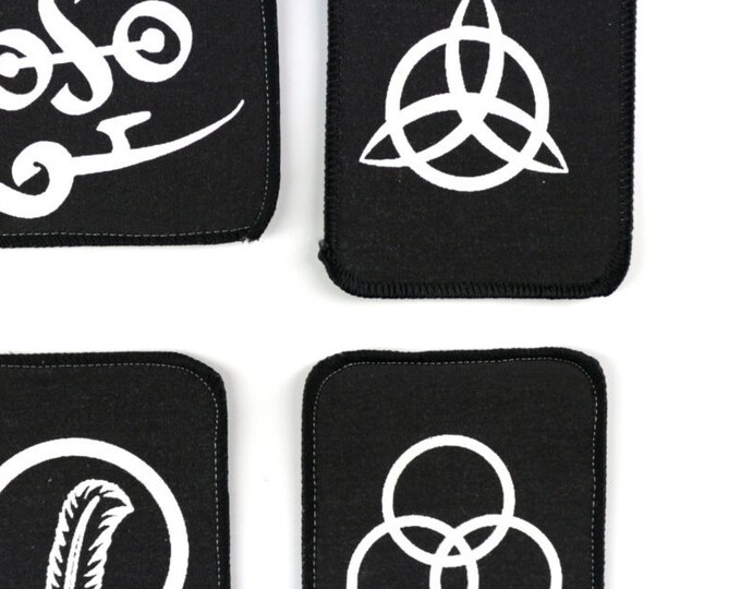 Led Zeppelin Patch Set - Vintage Zoso Symbol Sew on Patches - Etsy