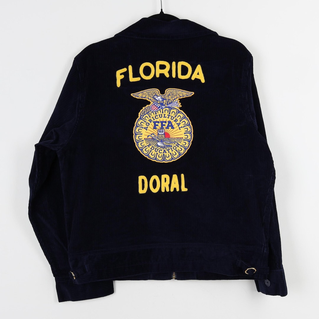 Vintage 90s Corduroy Florida Doral FFA Agricultural Education Jacket ...