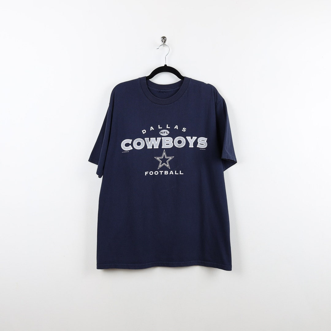 Vintage Y2K Dallas Cowboys 2000 Navy Blue NFL Football Star Graphic ...