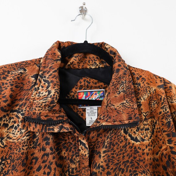 Vintage 90s Leopard Cheetah Animal Pattern Print Brow… - Gem