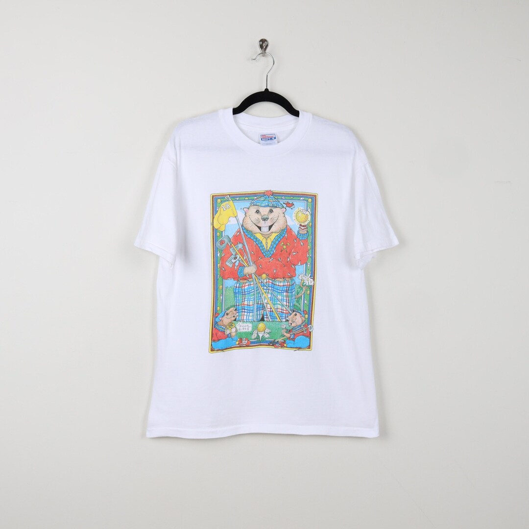 Vintage 90s Tellor 1995 Cute Golfer Gophers Athletic Animals Graphic ...