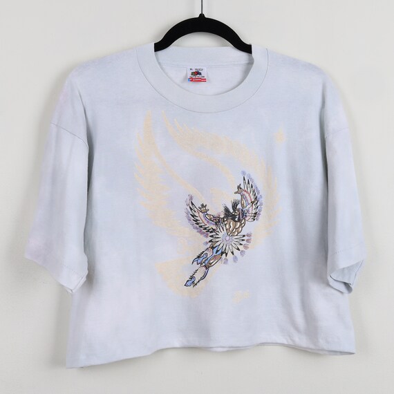 Vintage 90s Angel Jesus Angel Wings Graphic Print Cro… - Gem