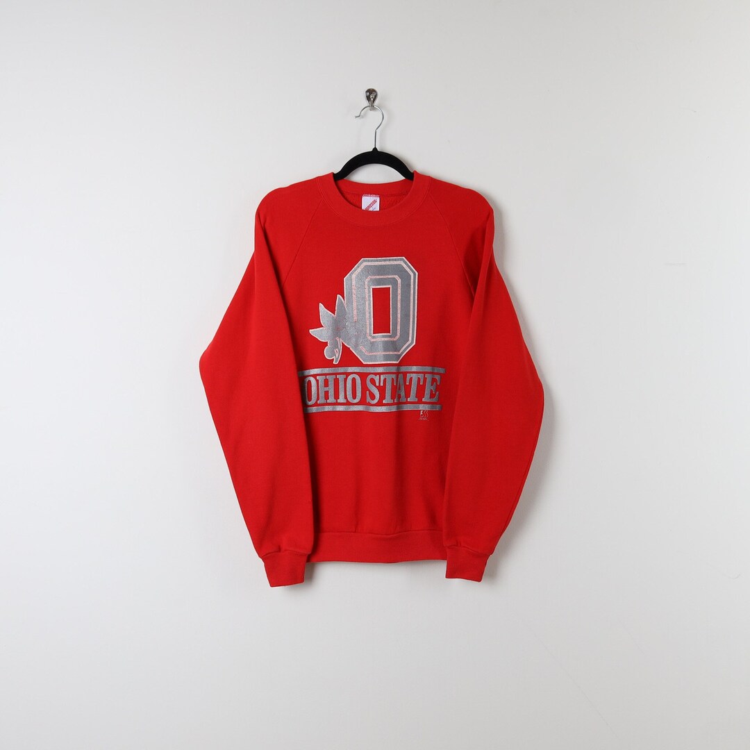 Vintage 90s Red Ohio State OSU Buckeyes Graphic Print Crew Neck ...