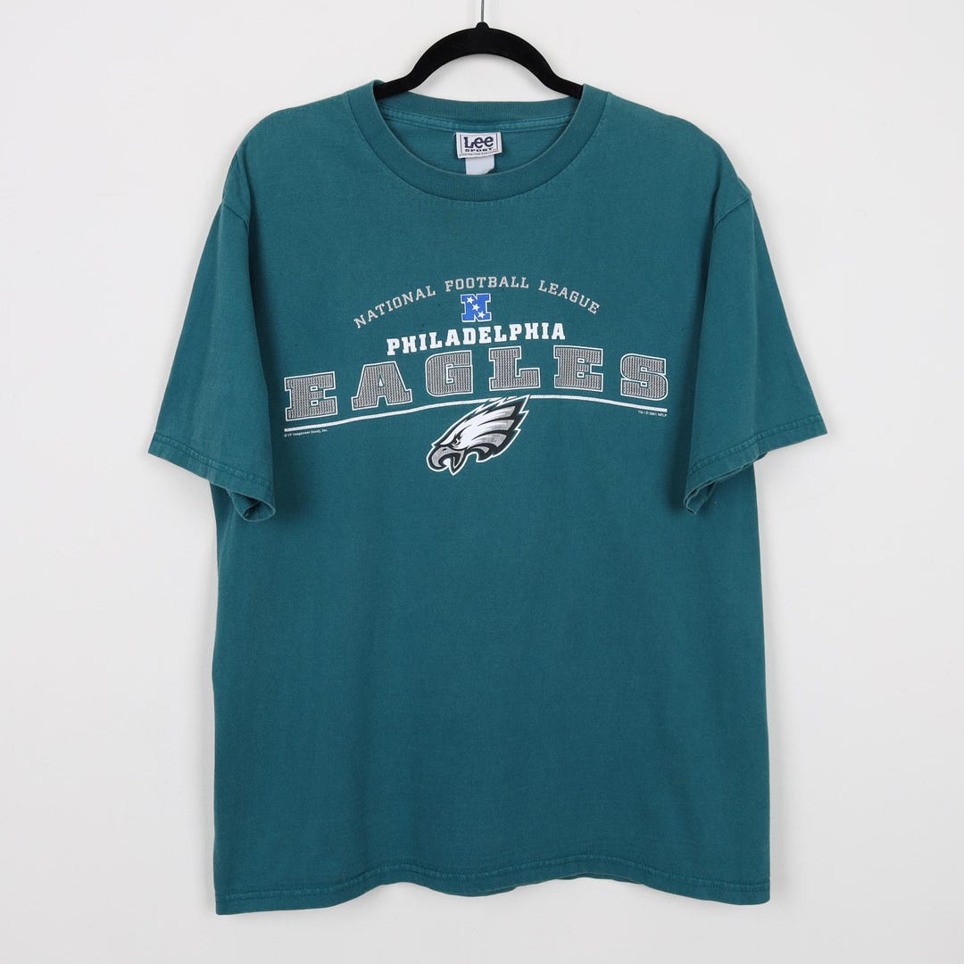 Vintage Y2K Philadelphia Eagles 2001 NFLP National Football League Teal ...