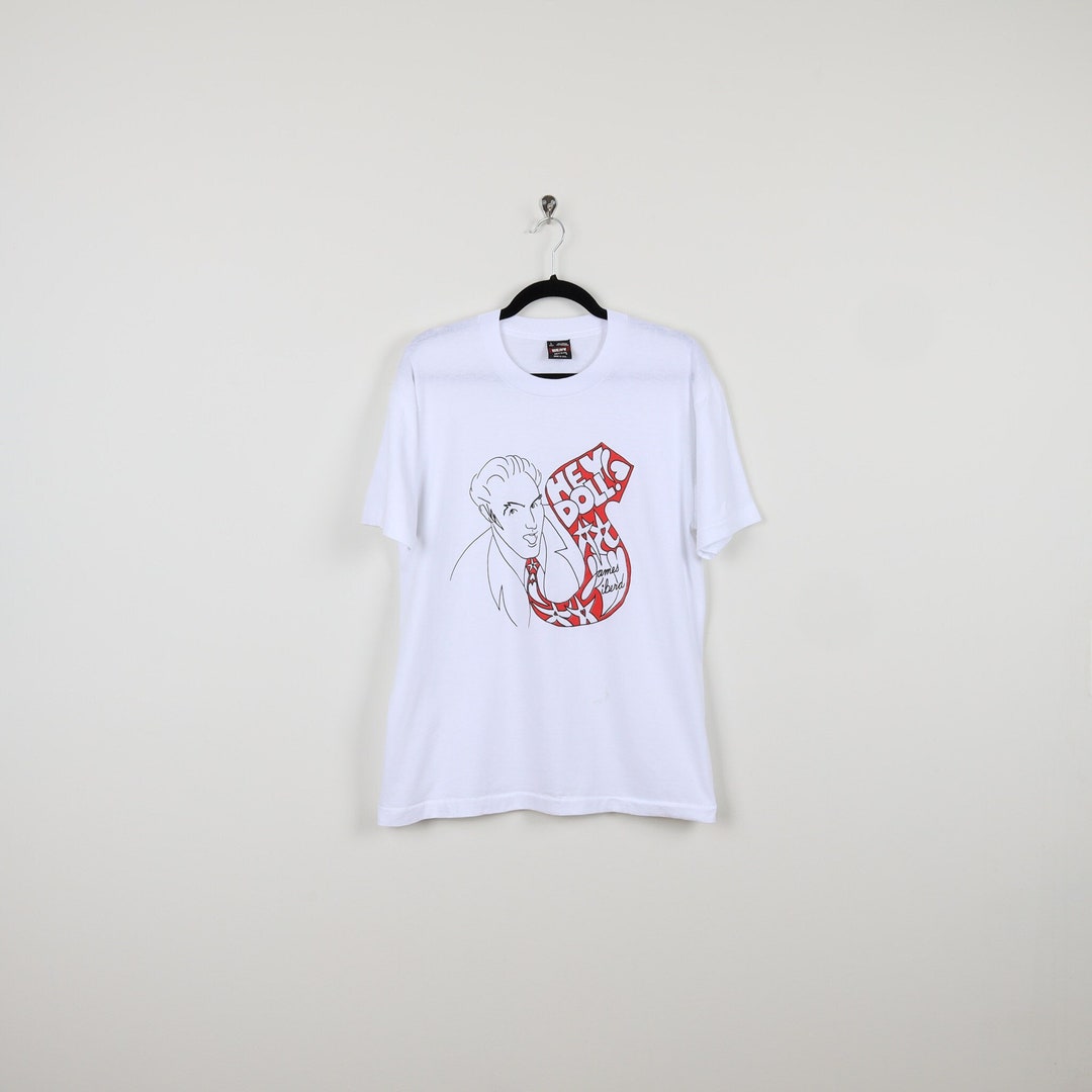 Vintage 90s All My Children James Kiberd Hey Doll White Graphic Print ...
