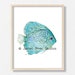 Blue Tropical Fish Art Tropical Fish Painting Blue Fish Print. | Etsy