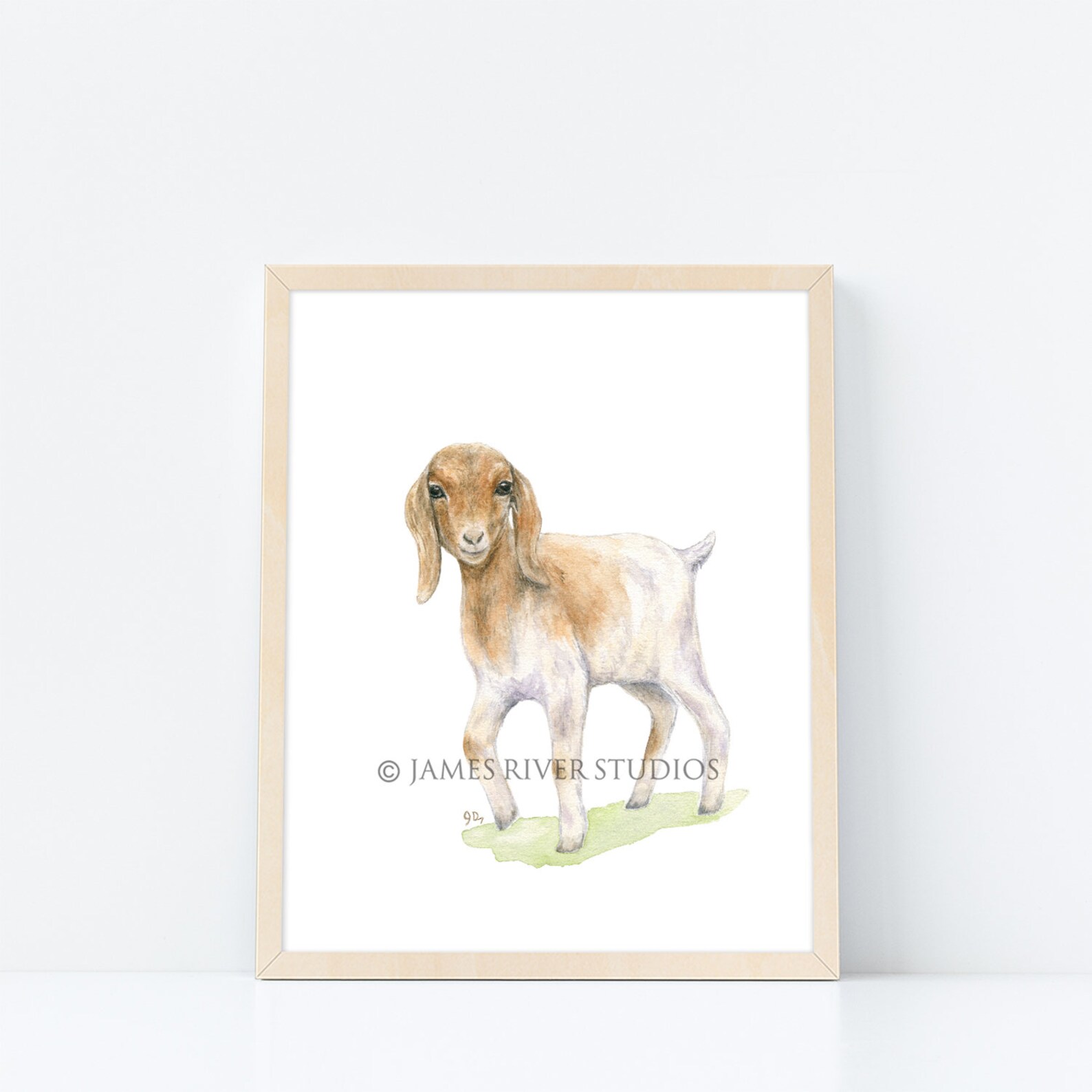 Goat Art Goat Painting Goat Print. Baby Goat Watercolor Goat - Etsy