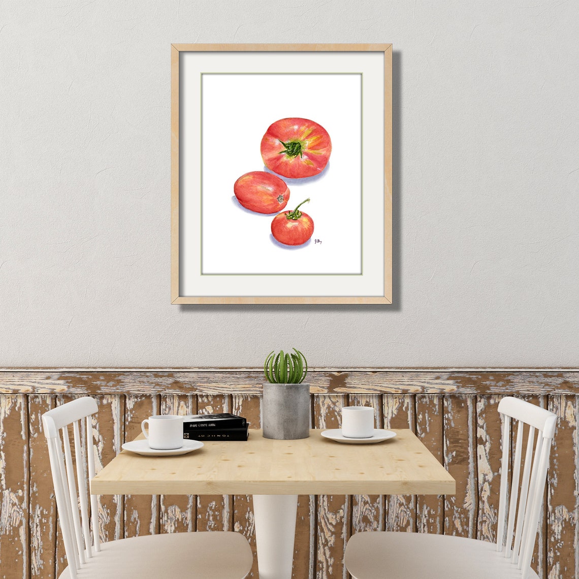 Tomato Painting Tomato Art Tomato Print Red Tomatoes Watercolor ...
