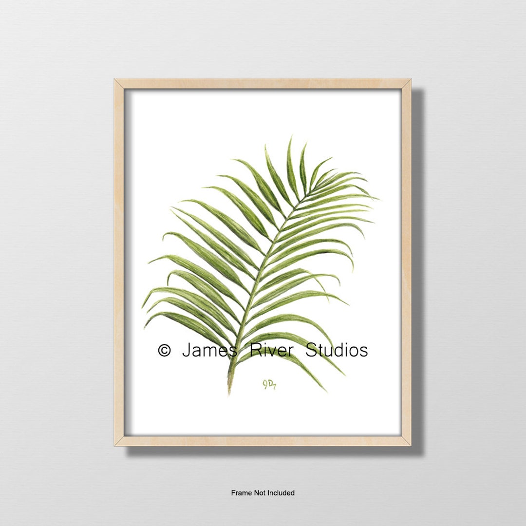 Palm Leaf Print Tropical Palm Leaf Art Botanical Palm Leaf Wall Art ...