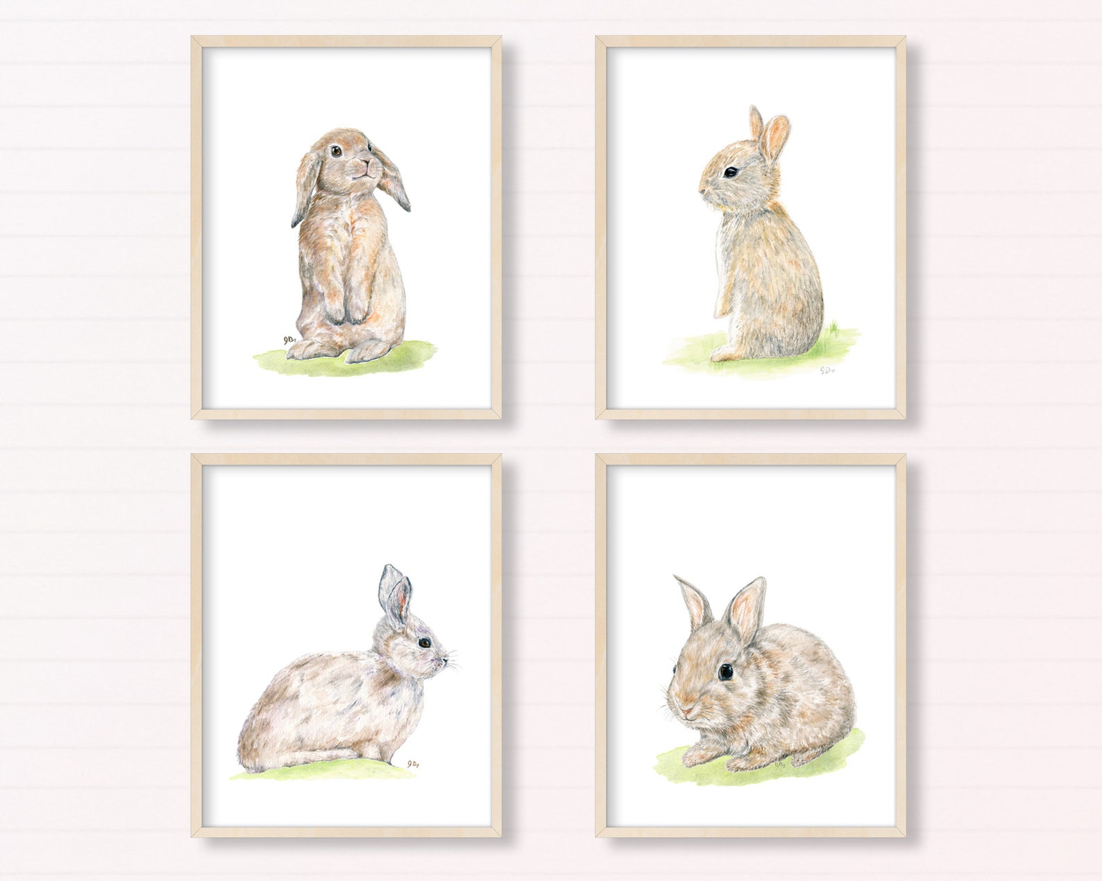 Bunny Nursery Prints Bunny Nursery Art Baby Bunny Rabbit | Etsy