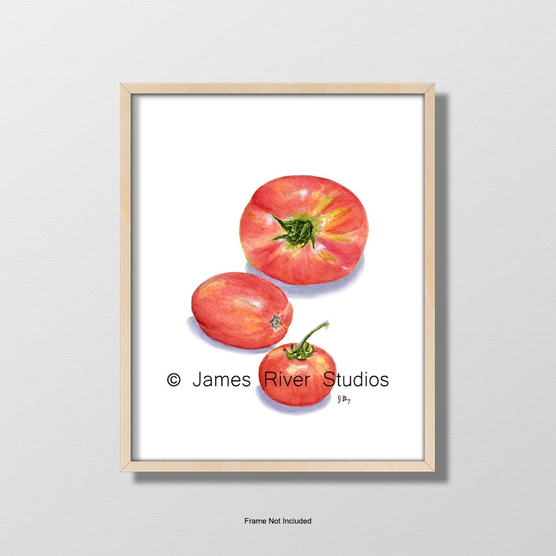 Tomato Painting Tomato Art Tomato Print Red Tomatoes Watercolor ...