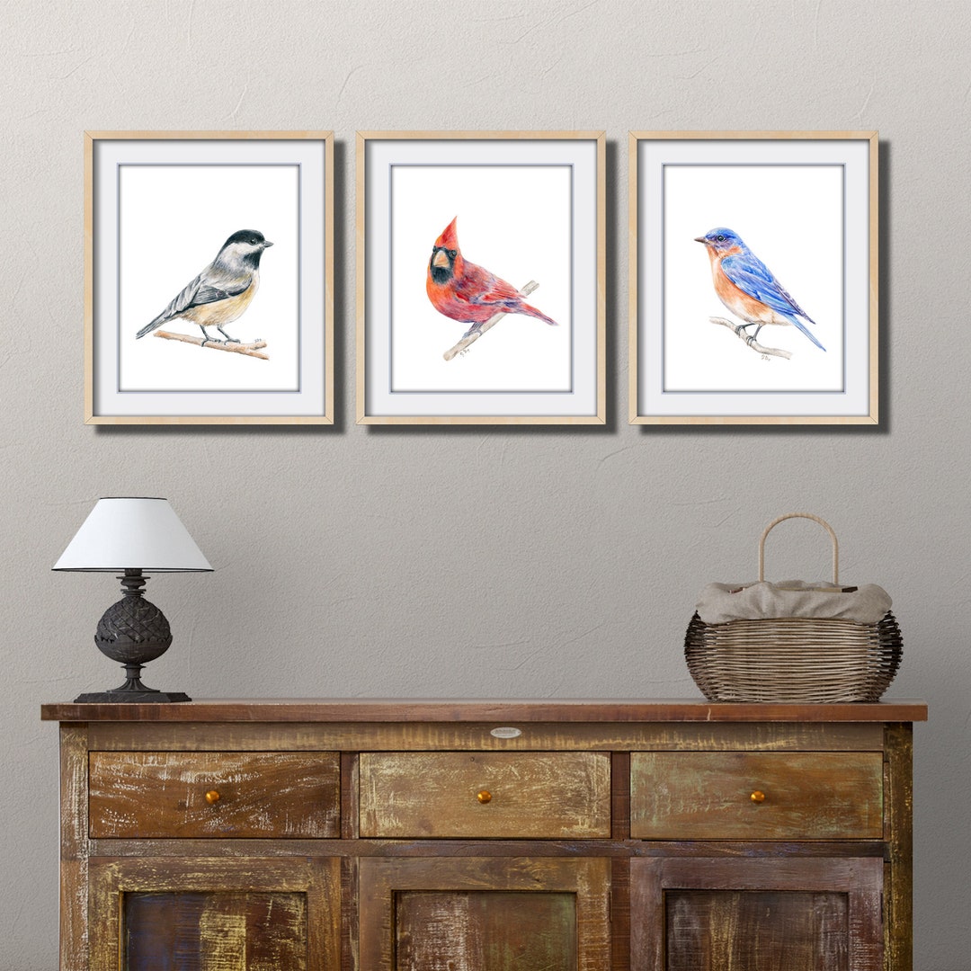 Bird Art Bird Painting Bird Print Bird Watercolor Painting Bird Wall ...