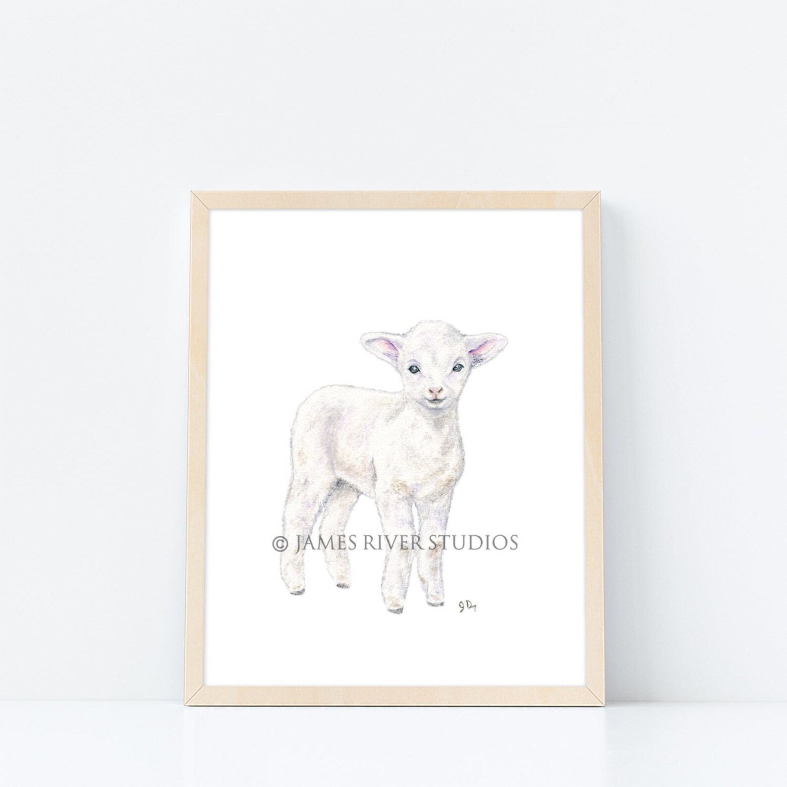 Lamb Art Lamb Painting Lamb Print. Lamb Watercolor Painting - Etsy
