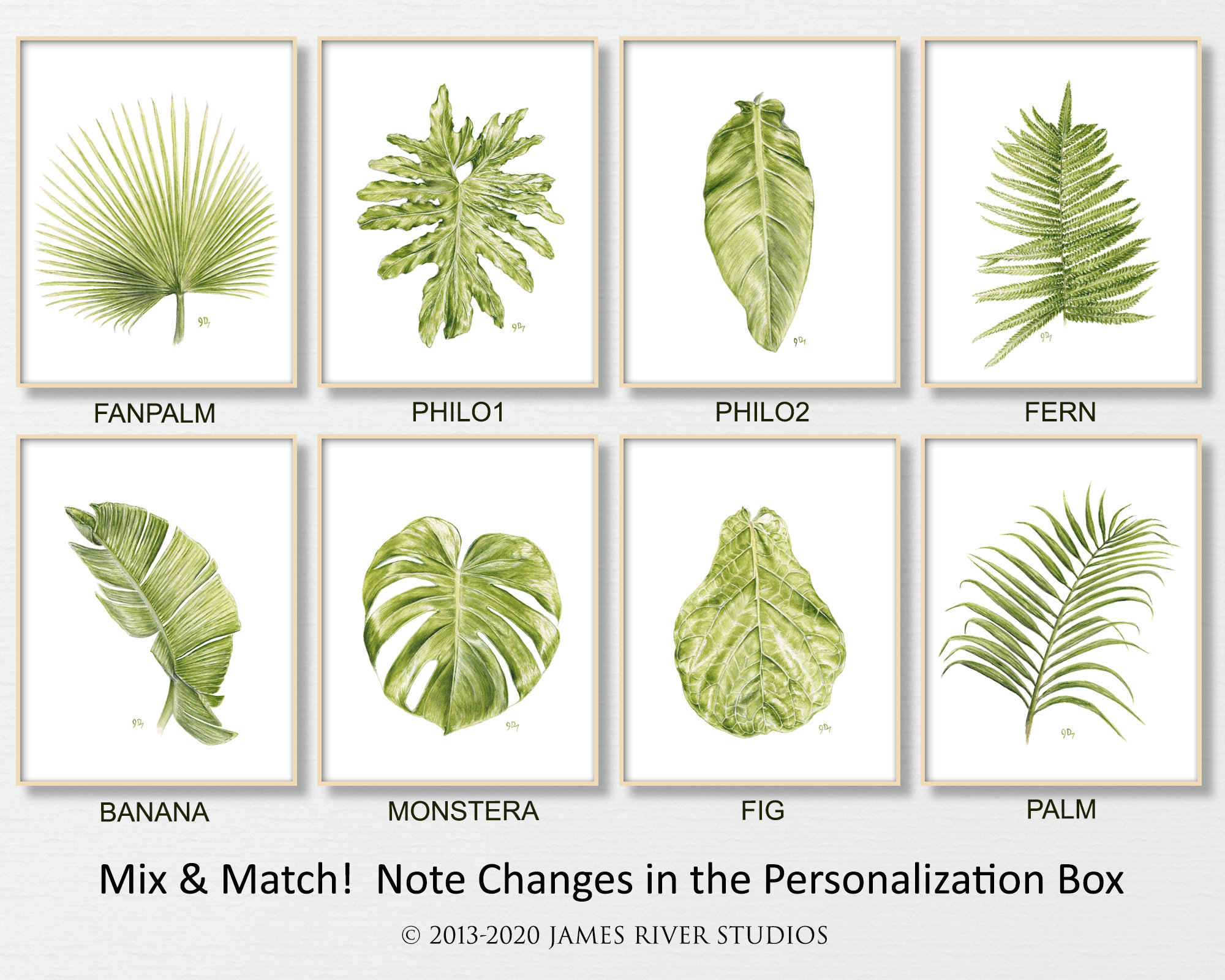 Palm Leaf Print Tropical Palm Leaf Art Botanical Palm Leaf Wall Art ...