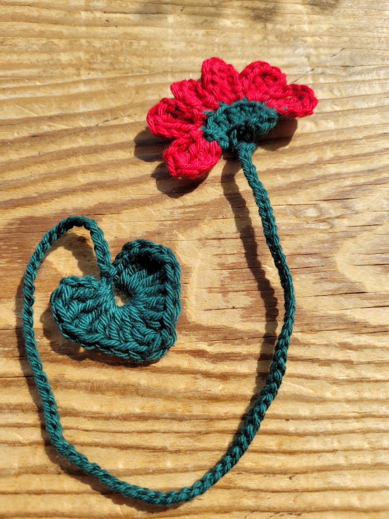 Handmade Crochet Flower Bookmarks - Etsy