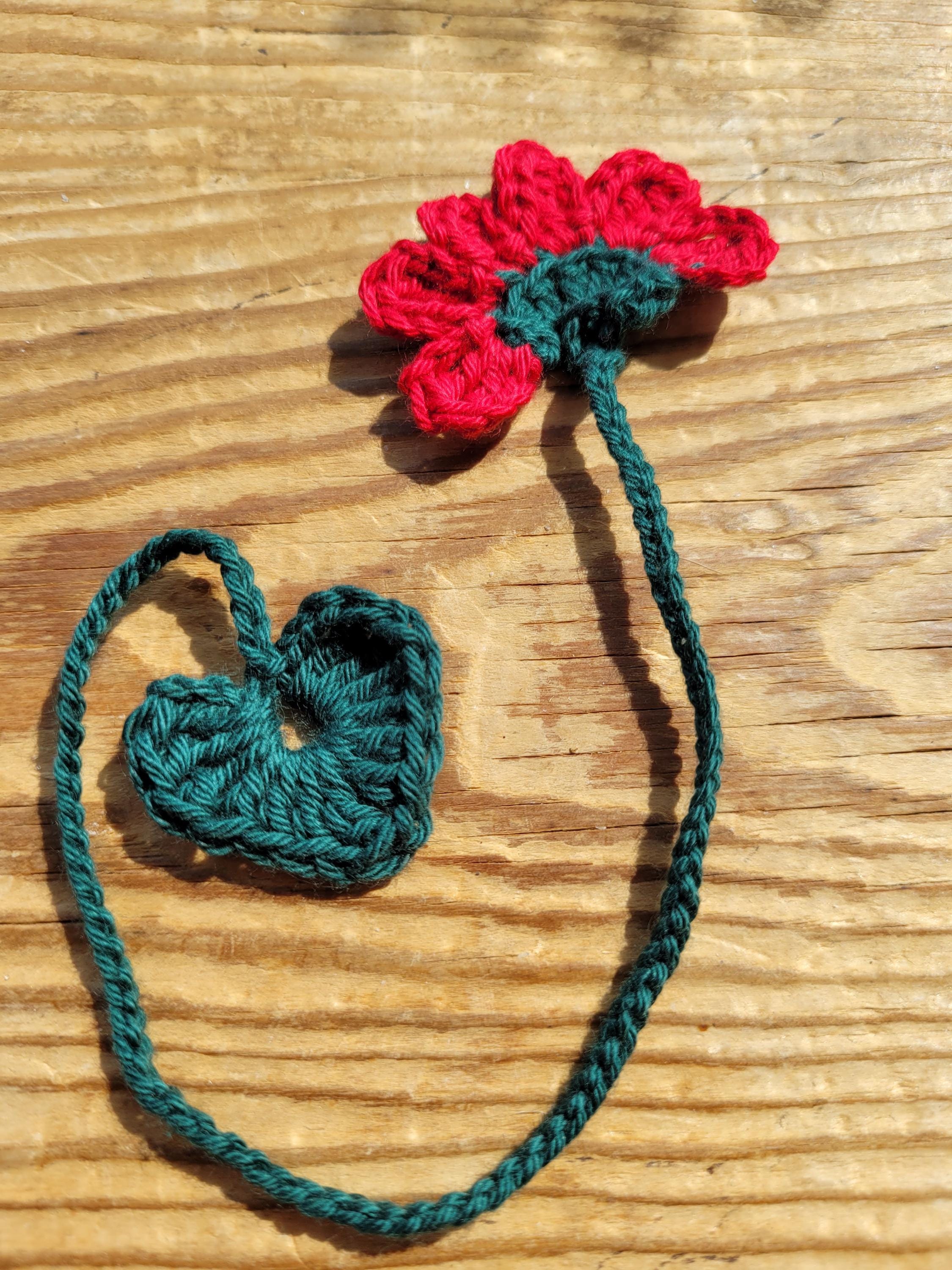 Handmade Crochet Flower Bookmarks - Etsy