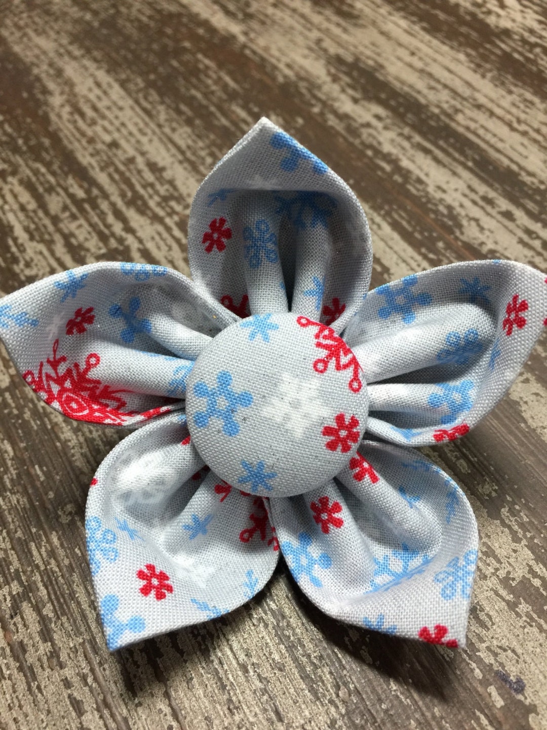 FLOCONS DE NEIGE DE NOËL / Nœud papillon fleur ou bandana - Etsy France
