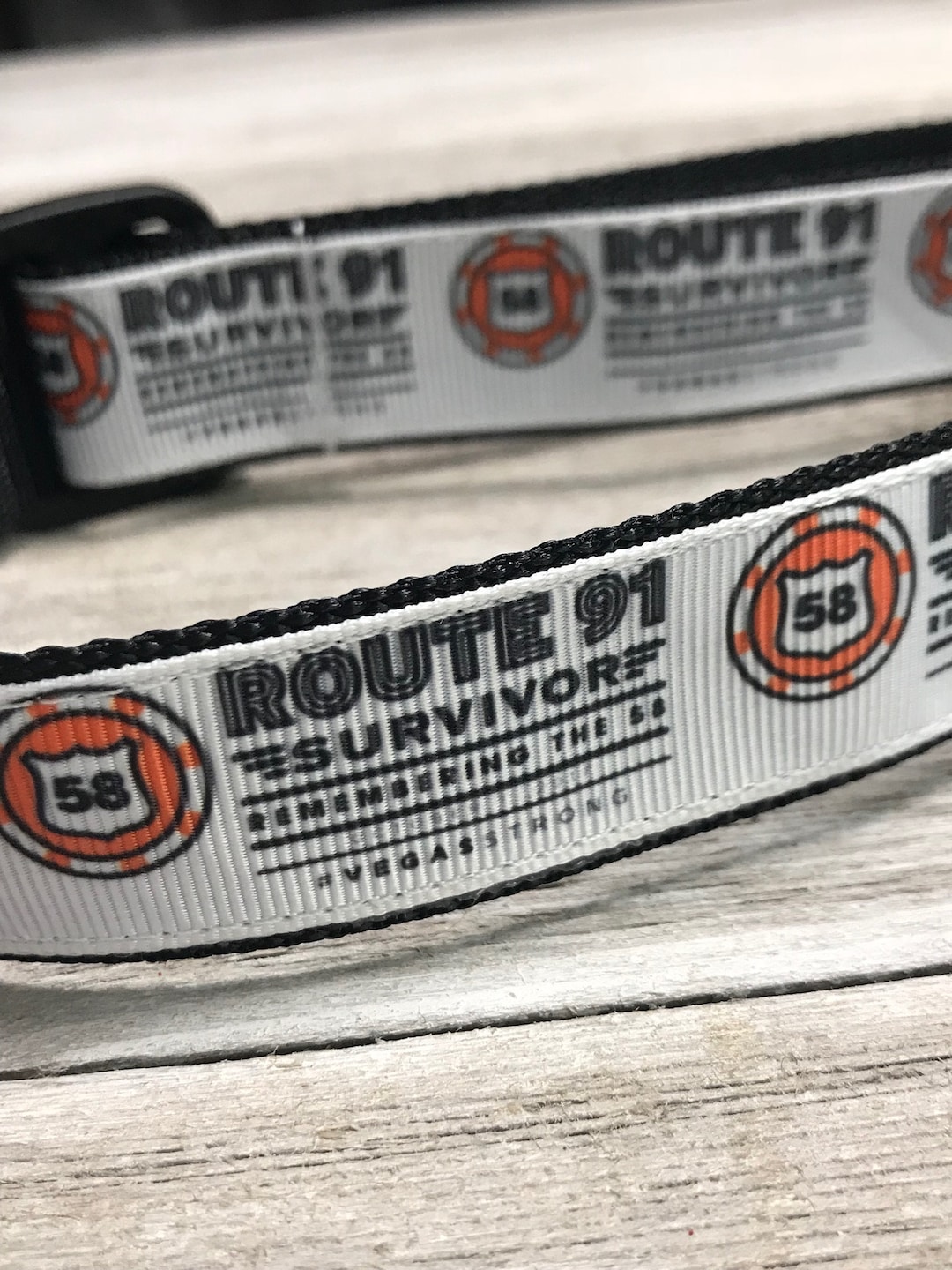 ROUTE 91 SURVIVORS / Remembrance, Las Vegas / Adjustable Nylon Webbing ...