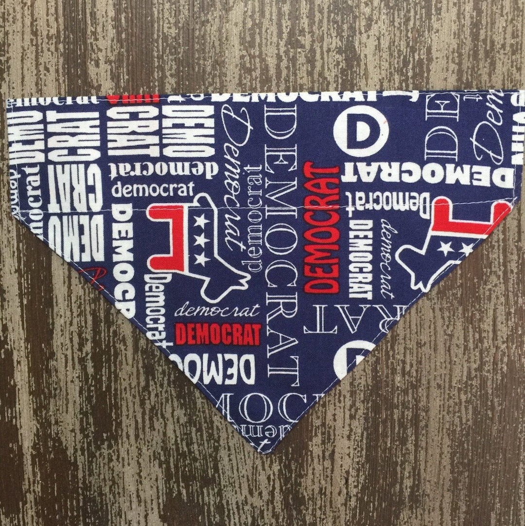 AMERICAN POLITICS DEMOCRATS / Bow Tie, Flower, or Bandana Collar ...