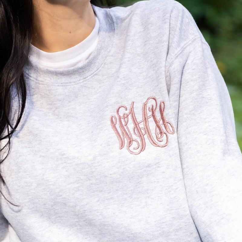 Monogram Sweatshirt - Etsy