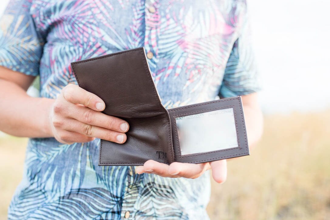 Men's Leather Wallet Wallets for Men Personalized | Etsy