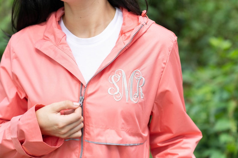 Monogrammed Rain Jacket for Women Rain Coat Personalized Gifts - Etsy