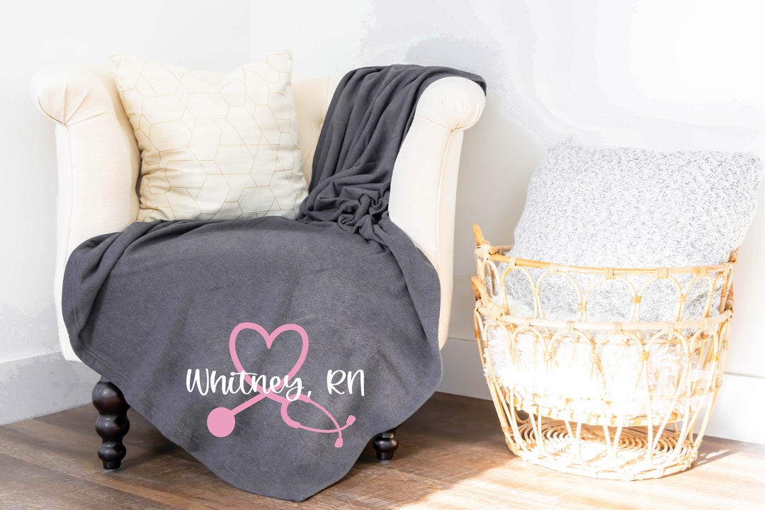 Personalized Nurse Blanket, Custom Throw Blanket, Gift for Nurse ...