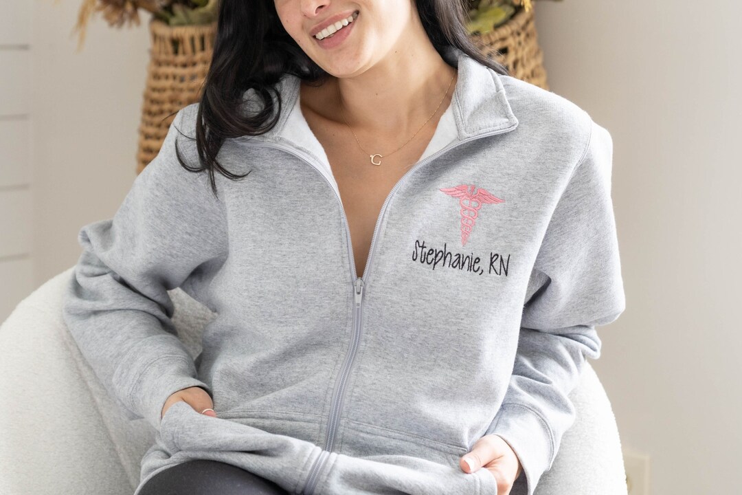 Nurse Jacket Personalized, RN Jacket Embroidered, Custom Nursing Gifts ...