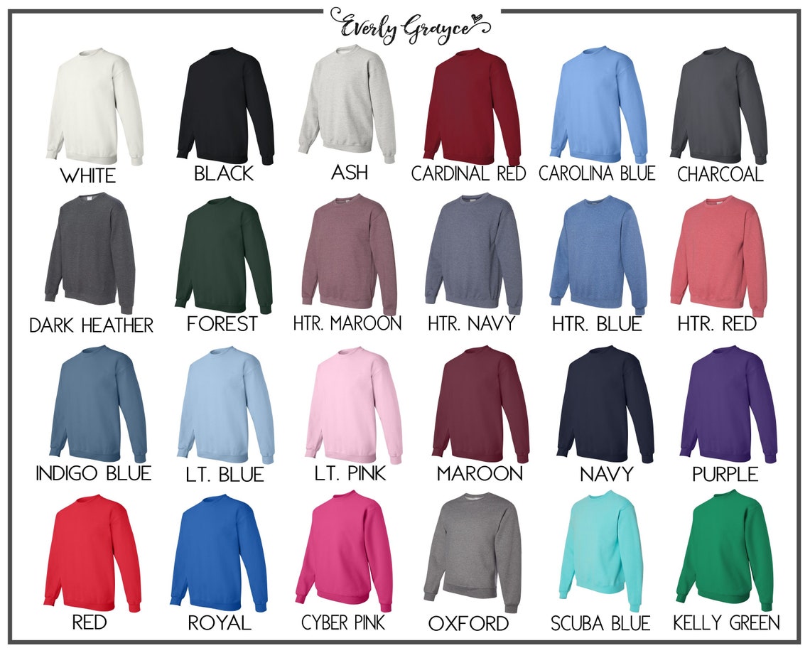 Monogrammed Sweatshirt Monogram Sweater Crewneck Gift - Etsy