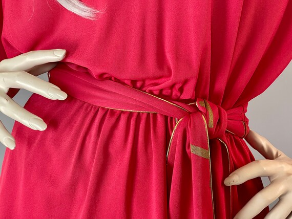 Anne Tyrrell for John Marks ∙ Rare 1970s Red Harem Pa… - Gem