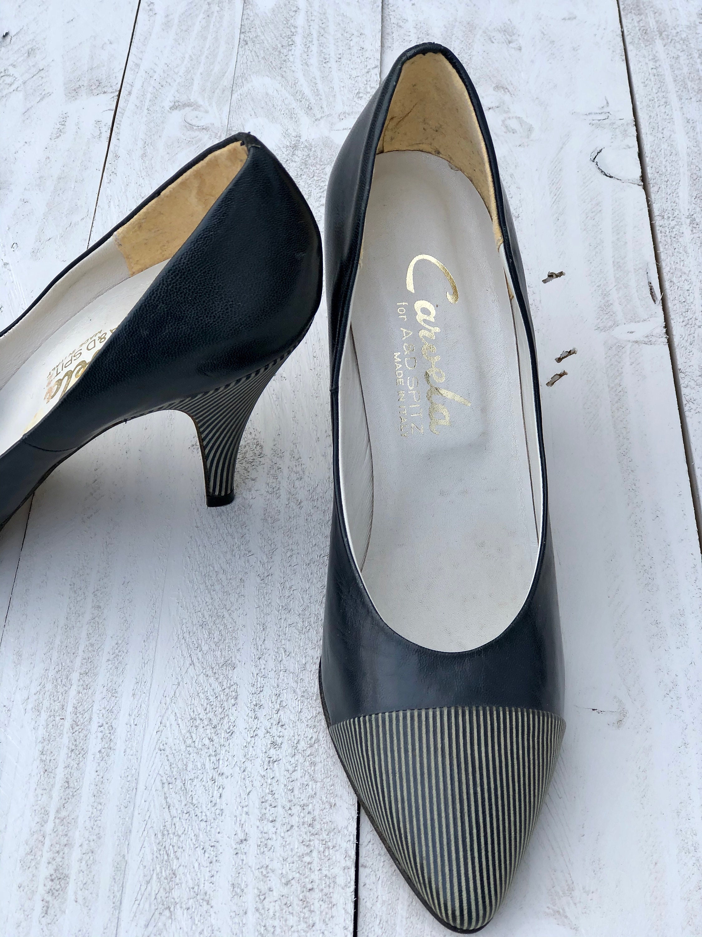 Carvela for 'AD Spitz' Heel Court Shoe | Vintage 1980s Shoes | Italian ...