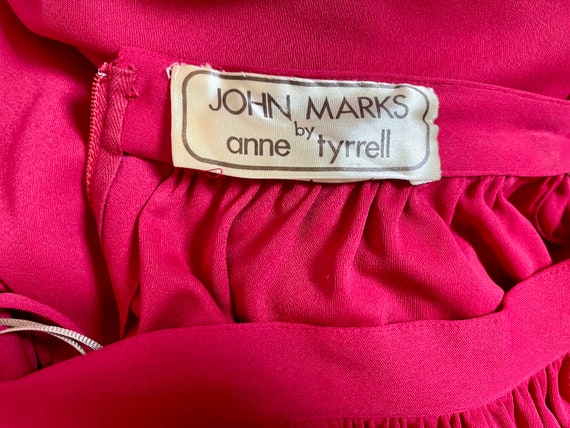Anne Tyrrell for John Marks ∙ Rare 1970s Red Harem Pa… - Gem