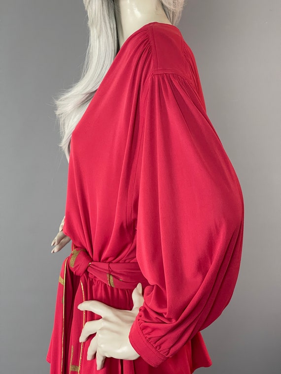 Anne Tyrrell for John Marks ∙ Rare 1970s Red Harem Pa… - Gem