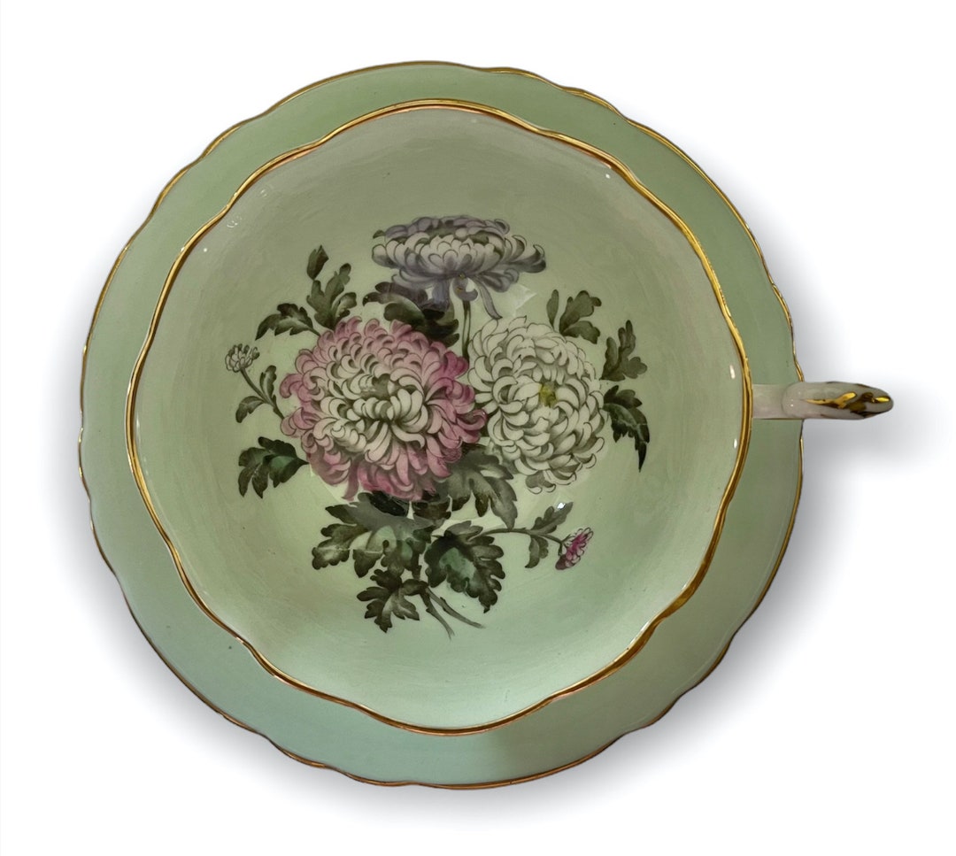 Double Warrant Paragon Mums China Tea Cup & Saucer - Etsy