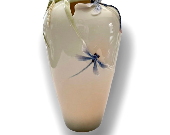 Beautiful Franz Porcelain Collection Dragonfly Vase FZ00052 - Etsy