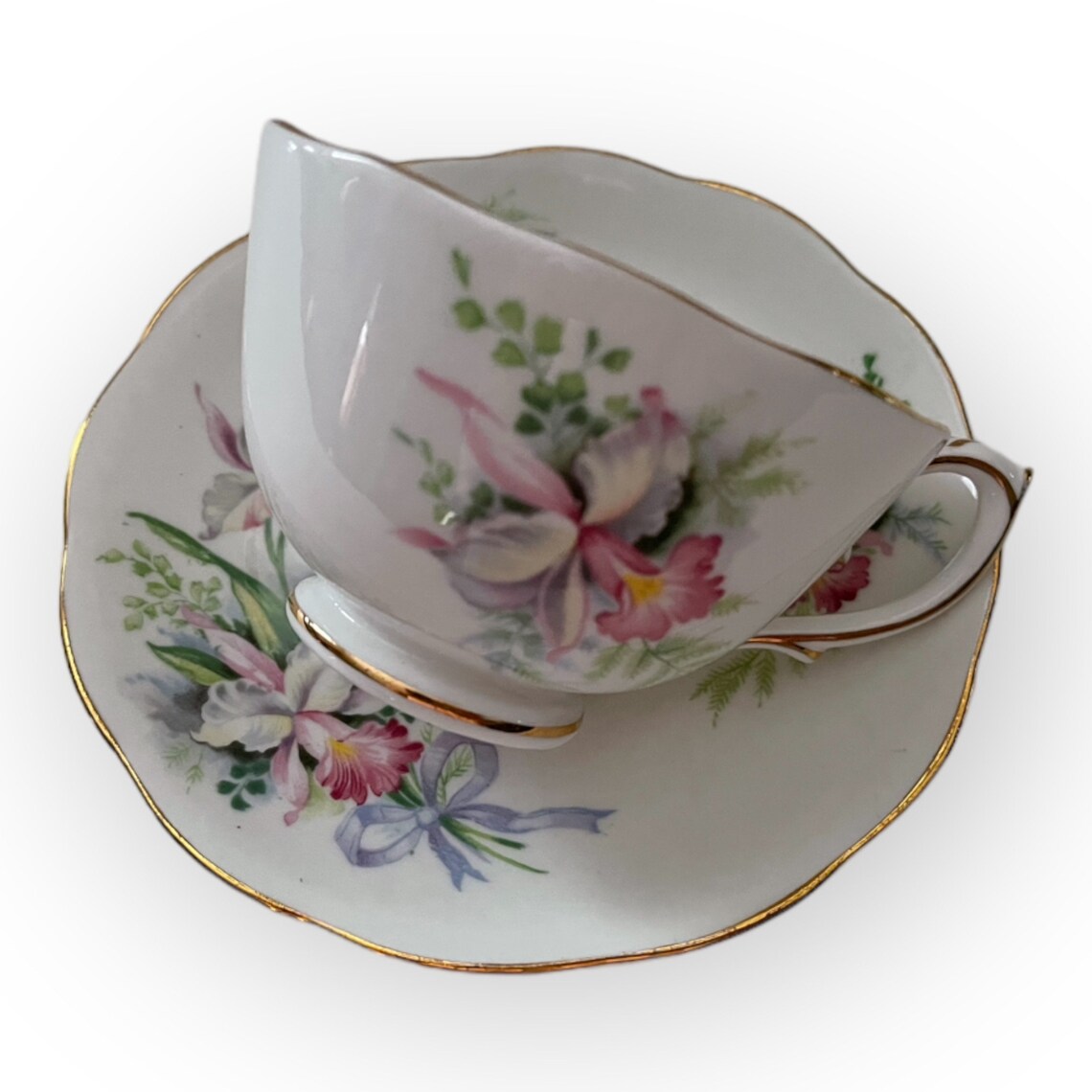 Beautiful Roslyn Sweet Romance Tea Cup & Saucer - Etsy