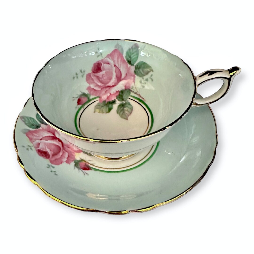 Paragon Rose China Tea Cup and Saucer Teacup Set - Etsy