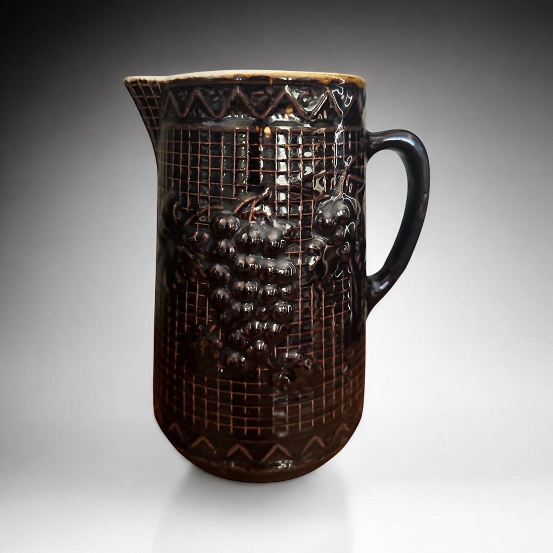 Antique Salt Glazed Stoneware North Star Pottery Pitcher (c. 1892–1897 ...