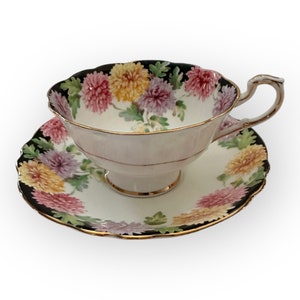 Paragon "mums" China Tea Cup & Saucer Teacup Set - Etsy