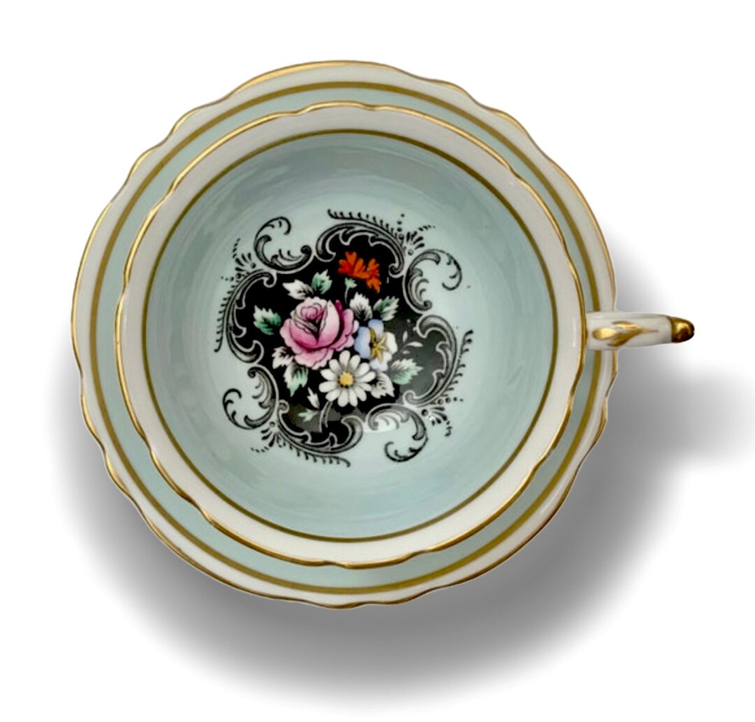 Hand Painted Paragon Tea Cup & Saucer - Etsy