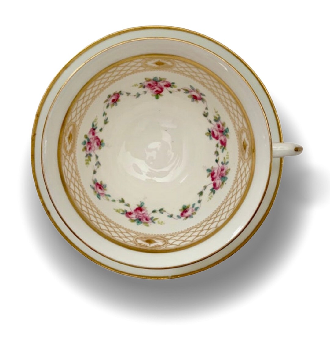 Antique Crown Chelsea China Tea Cup & Saucer - Etsy Canada