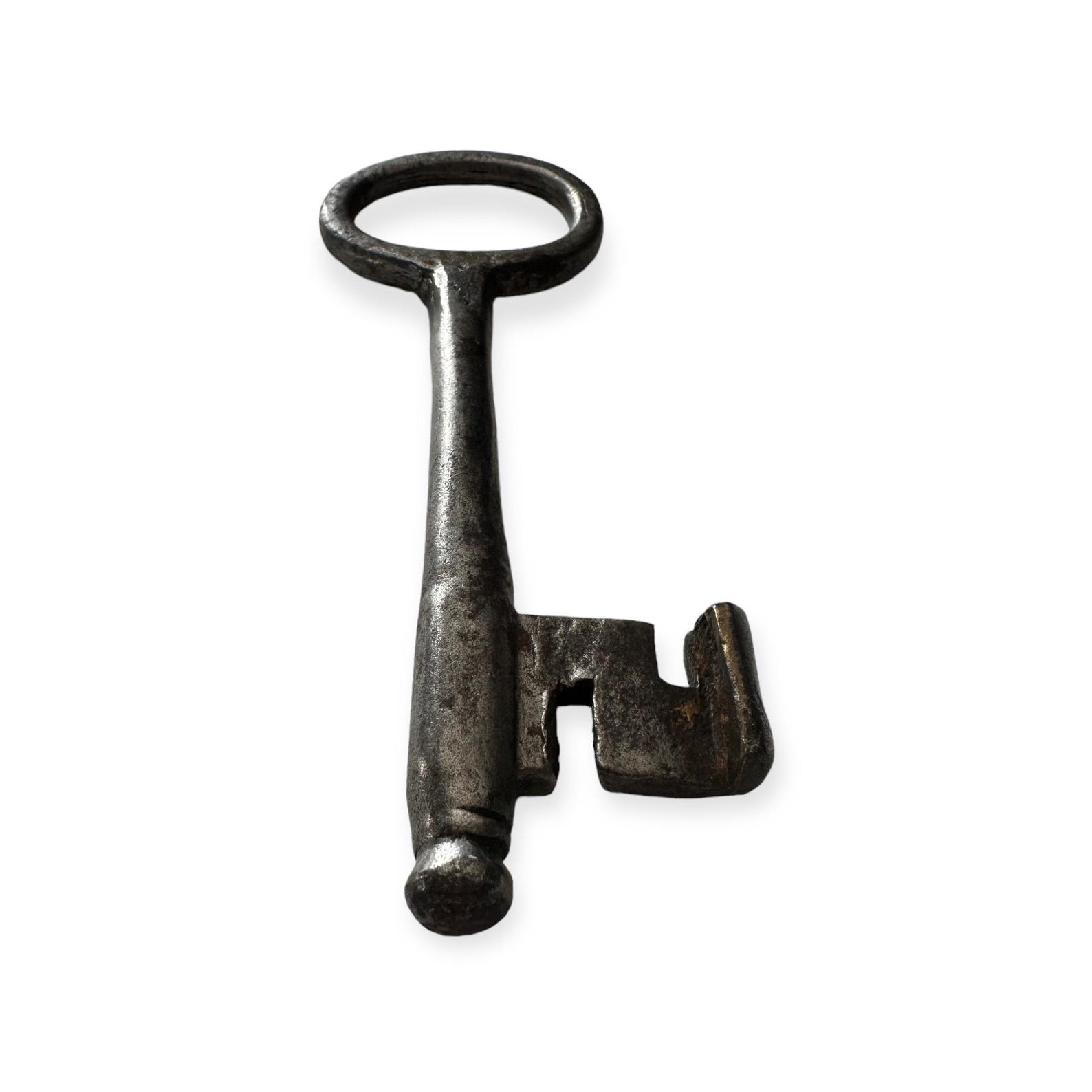 Large Early 1800s Hand Forged Iron Skeleton Key 6 Prison Church Castle ...