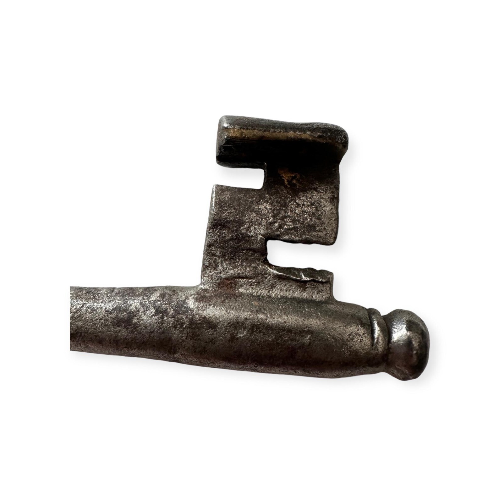 Large Early 1800s Hand Forged Iron Skeleton Key 6 Prison Church Castle ...