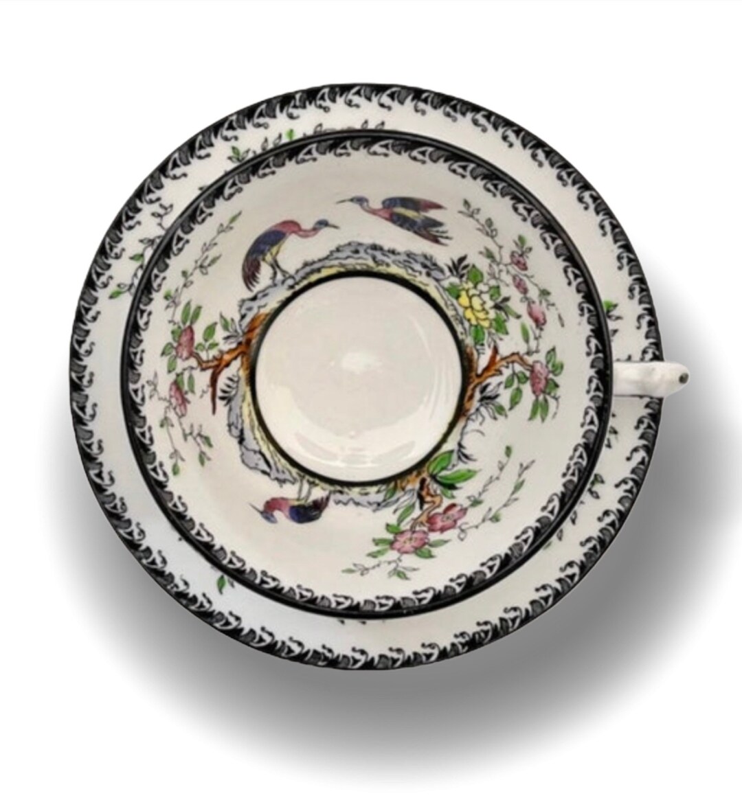 Vintage Melba China Tea Cup & Saucer ~ Hand Painted - Etsy