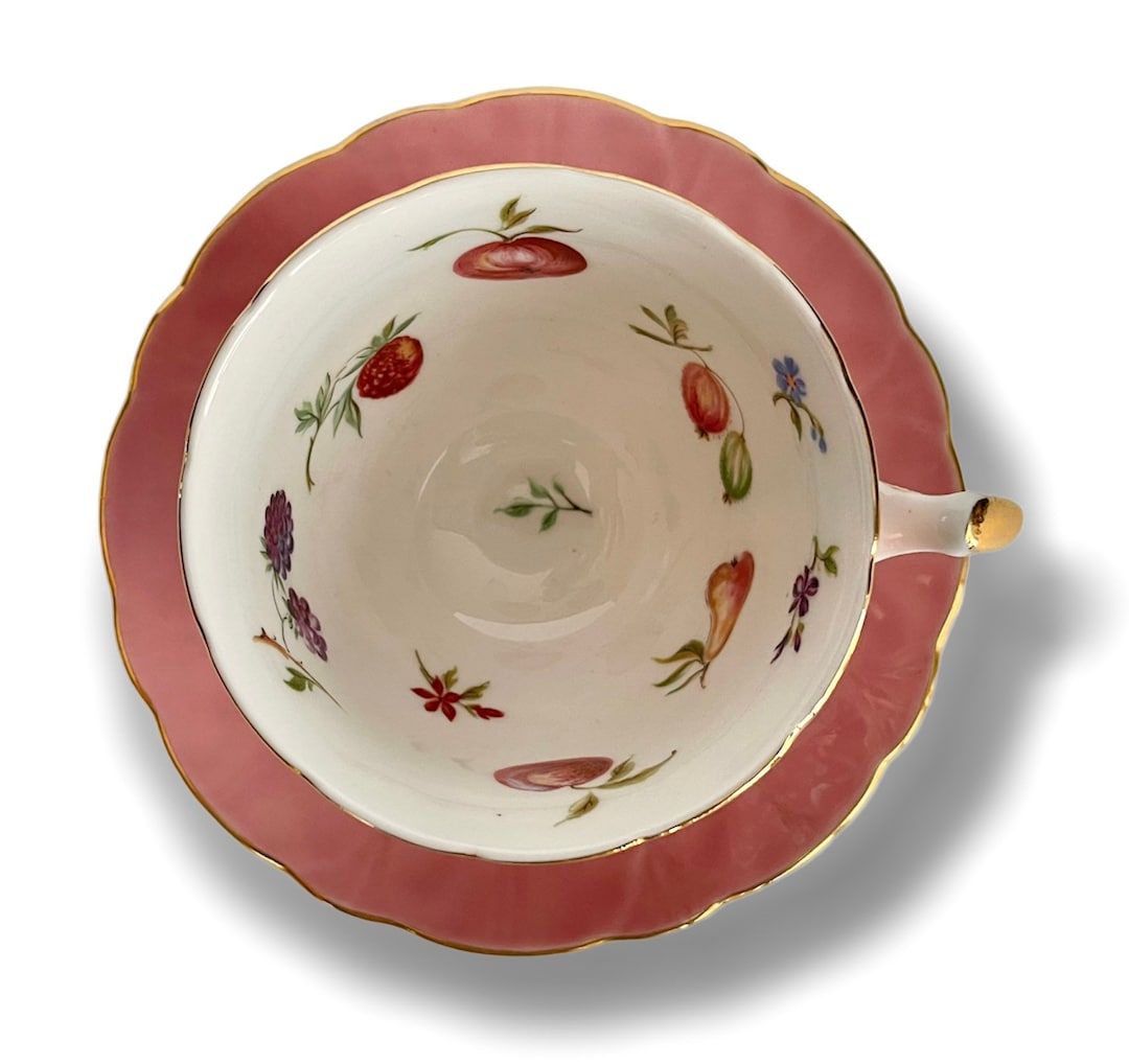 Aynsley Florida China Tea Cup & Saucer Teacup Set - Etsy