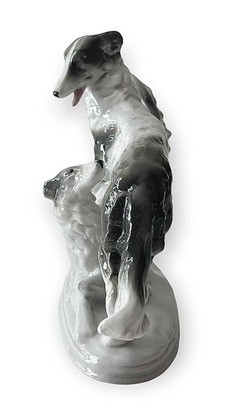 Antique Wallendorf Bock Borzoi Dogs Figurine Thuringia Germany - Etsy