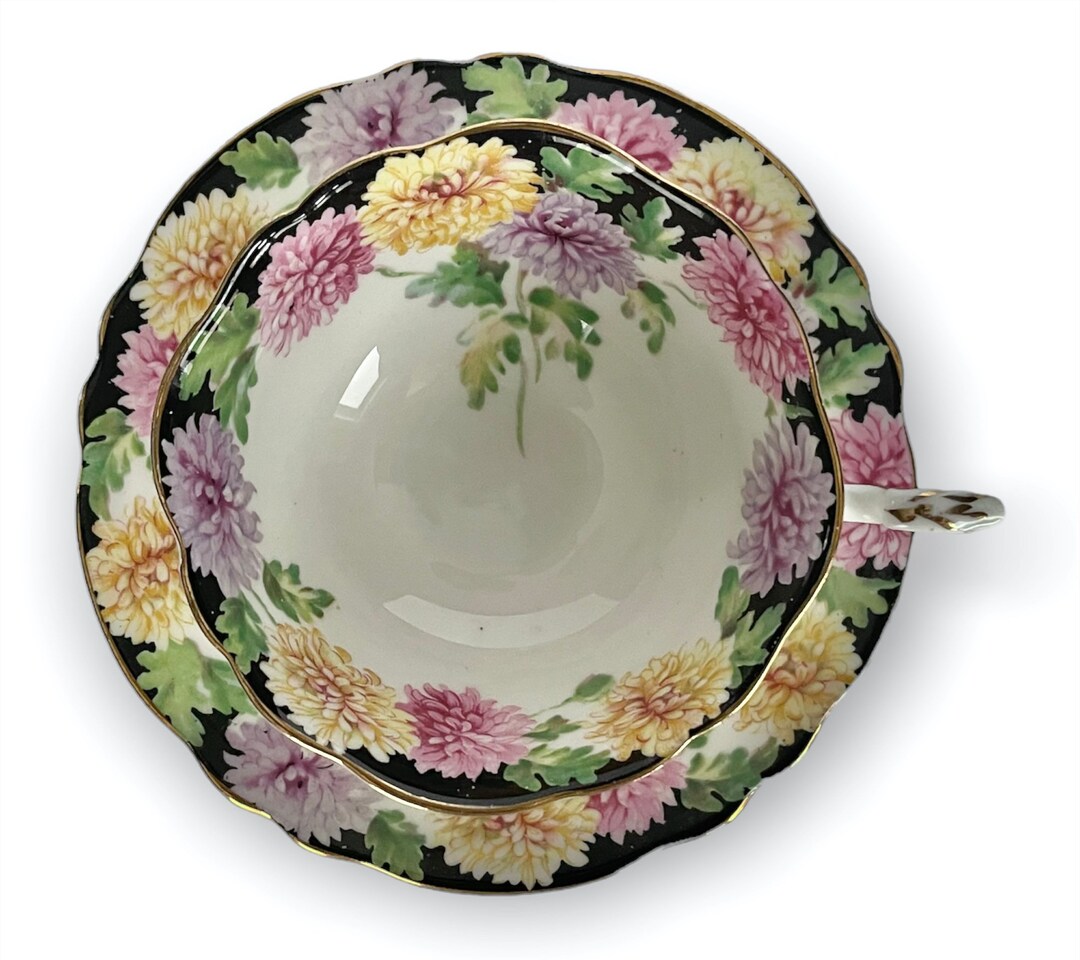 Paragon Chrysanthemum Mums China Tea Cup & Saucer - Etsy