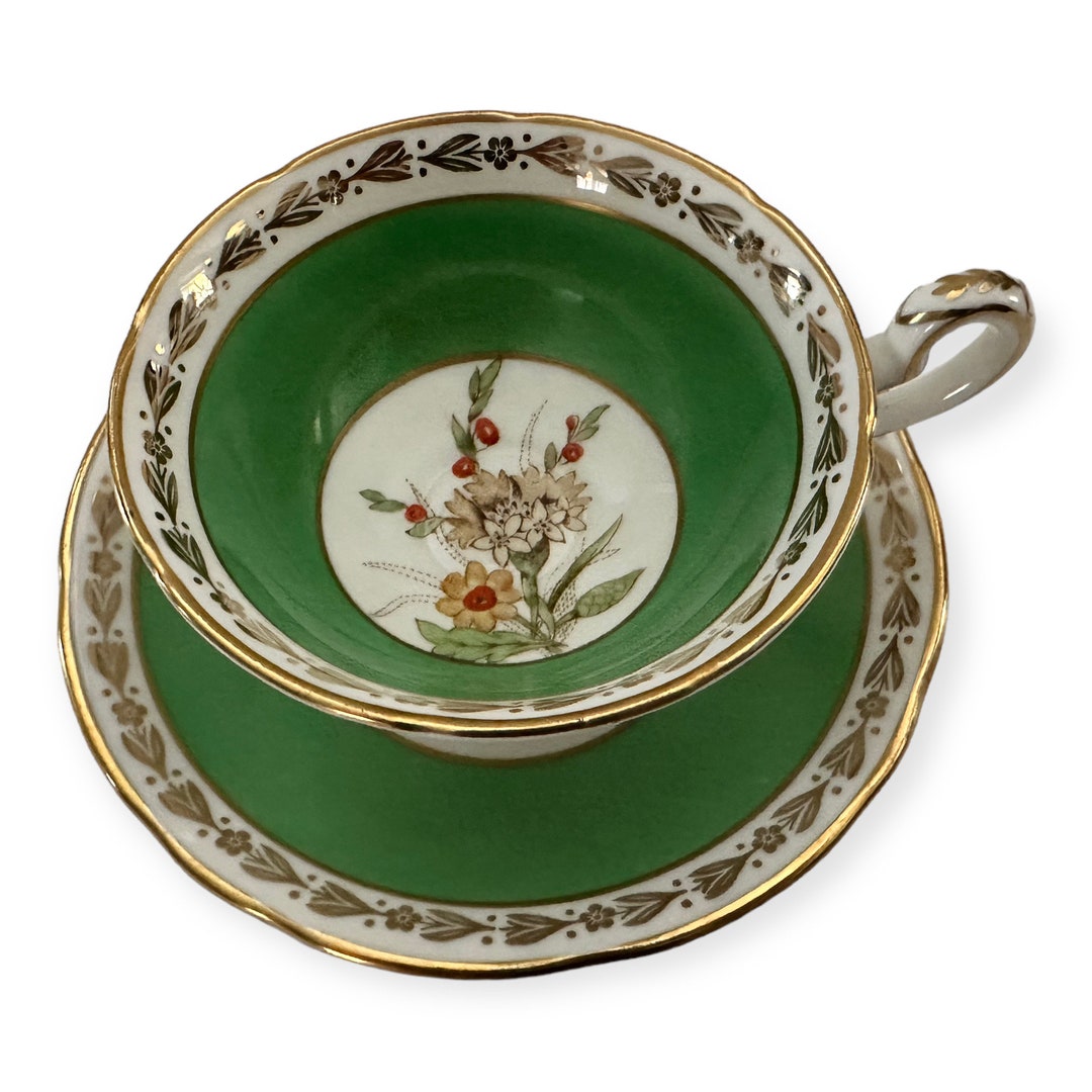 Royal Stafford "primrose Dell" China Tea Cup and Saucer Teacup Set - Etsy